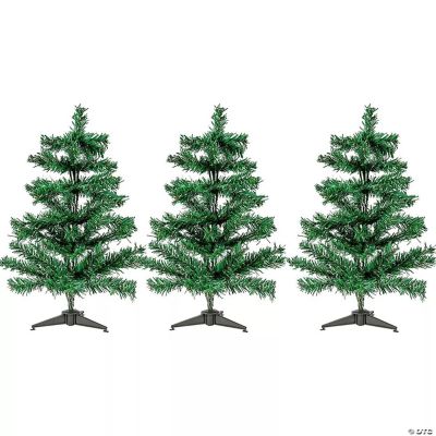 3 Mini Christmas Trees Artificial Xmas Tree Holiday Decor Home Decorations, 20"