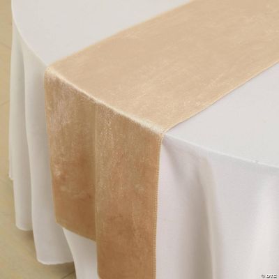 5 pcs 12"x107" Premium Velvet Table Runners Wedding Linens Decorations ...