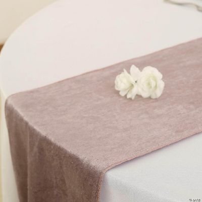 5 pcs 12"x107" Premium Velvet Table Runners Wedding Linens Decorations ...