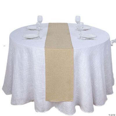 14"x108" Faux Burlap Polyester Table Runner Wedding Party Events ...