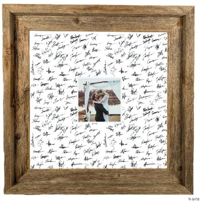 Rustic Farmhouse 20 x 20 Wedding Picture Frames with Signature Mat ...