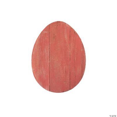 Rustic Farmhouse Reclaimed 8 inch Wooden Egg Decor | Oriental Trading