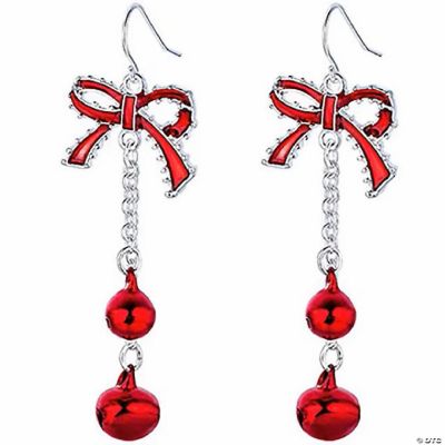 2 Sets Red Christmas Ribbon Earrings | Oriental Trading