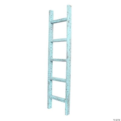 Rustic Farmhouse 5ft Robin Egg Blue Reclaimed Wood Decorative Bookcase ...
