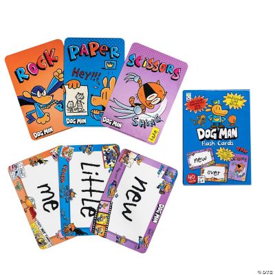 5" x 4" Dog Man® Reading Sight Words Flash Cards Set - 12 Pc ...