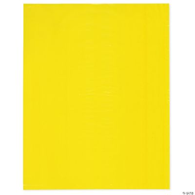Plymor 12" x 15" (Pack of 200), Yellow 2 Mil Flat Open Plastic Poly Bags