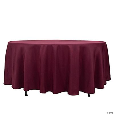 6 pcs 108" Round Premium Polyester Tablecloths Wedding Party Table ...