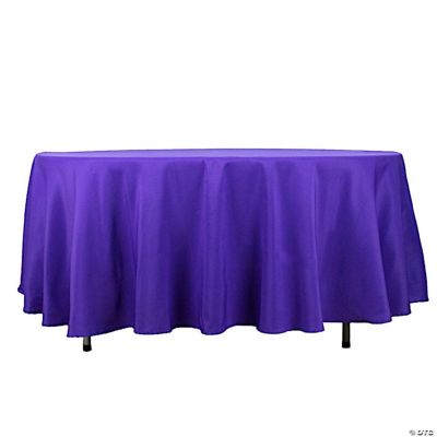 6 pcs 108" Round Premium Polyester Tablecloths Wedding Party Table Linens
