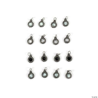 Enamel Gems Charm Mix, 12-Piece Set for Jewelry Making