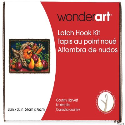 Wonderart Classic Latch Hook Kit 20"X30"-Country Harvest