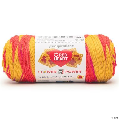Red Heart All In One Granny Square Yarn-POPPY STAR | Oriental Trading