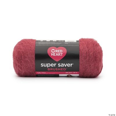 Red Heart Super Saver Brushed Yarn-Soft Brick | Oriental Trading