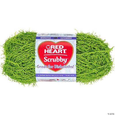 Red Heart Scrubby Yarn-Lime | Oriental Trading