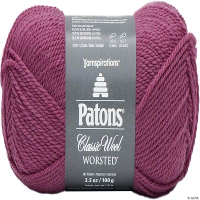 Patons Classic Wool Yarn-Rich Raspberry | Oriental Trading