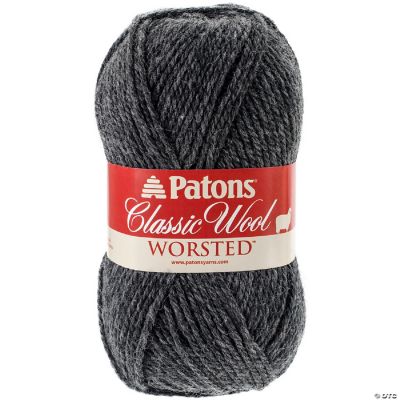 Patons Classic Wool Yarn-Dark Grey Mix | Oriental Trading