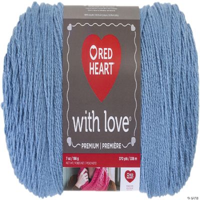 Red Heart With Love Yarn-Bluebell | Oriental Trading