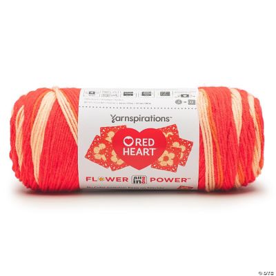 Red Heart All In One Granny Square Yarn-RED HOT PHLOX | Oriental Trading