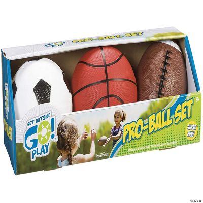 Toysmith Get Outside GO! Pro-Ball Set, Pack of 3 | Oriental Trading