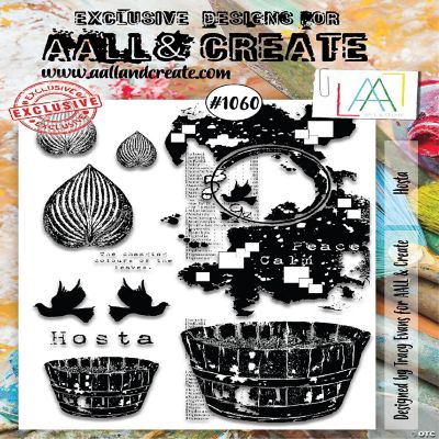 AALL And Create A5 Photopolymer Clear Stamp Set-Hosta | Oriental Trading