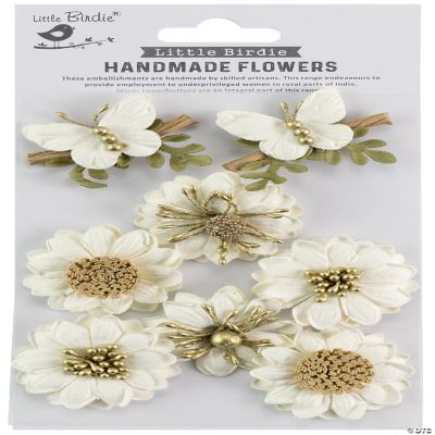 Little Birdie Arcadia Paper Flowers 8/Pkg-Amor Mio | Oriental Trading