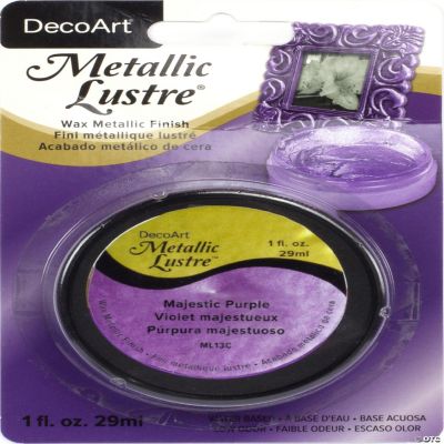 DecoArt Metallic Lustre Wax Finish 1oz-Majestic Purple