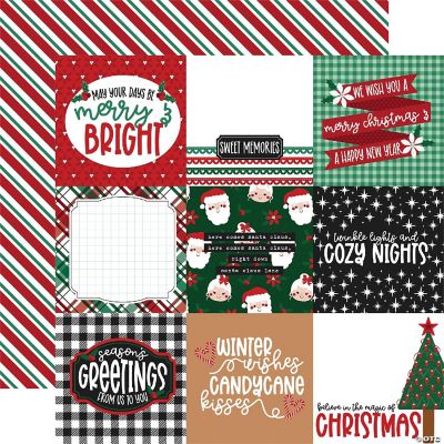 Baking Spirits Bright Double-Sided Cardstock 12"X12"-4X4 Journaling ...