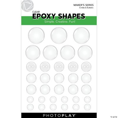 PhotoPlay Clear Epoxy Stickers-Circles & Buttons