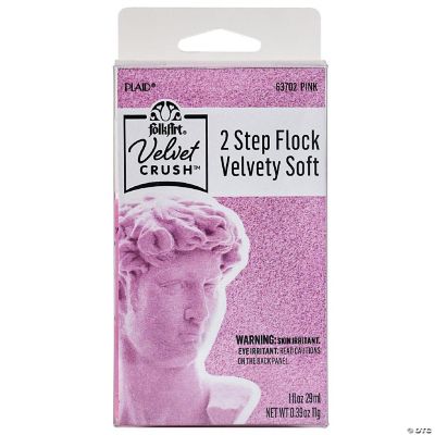 FolkArt Velvet Crush Flocking Kit-Pink