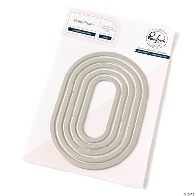 Pinkfresh Studio Press Plate-Nested Elongated Ovals