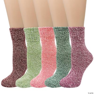 Wrapables Women's Wool Blend Frosted Winter Quarter Socks (Set of 5 ...