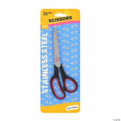 E-Clips USA Multipurpose Scissors - Soft Black Handle, 8 Inches ...