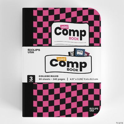 E-Clips USA Mini Composition Notebook - 4.5 X 3.25 Inches, 240 (4 Books ...