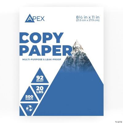 E-Clips USA Apex White Computer Copier Paper - 92 Brightness, 20 Lbs ...