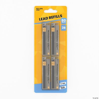 E-Clips USA Mechanical Pencil Lead Refill - 80 Refills (4 Packs Of 20 ...