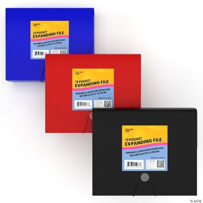 E-Clips USA 13-Pocket Expanding File Folder with Elastic Closure ...