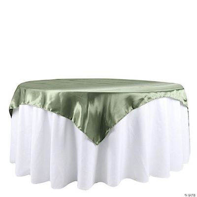 10 Pack 60" Square SATIN Overlays Wedding Party Decorations