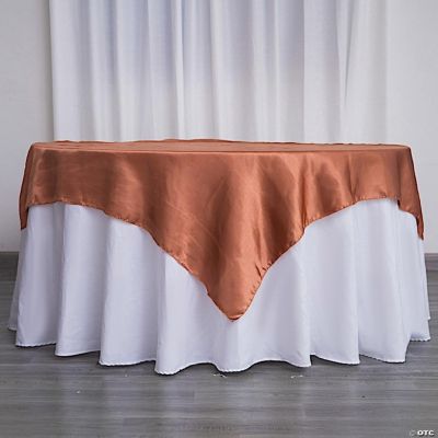 10 Pack 60" Square SATIN Overlays Wedding Party Decorations - Free ...