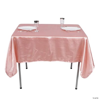 10 Pack 60" Square SATIN Overlays Wedding Party Decorations