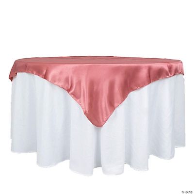 10 Pack 60" Square SATIN Overlays Wedding Party Decorations