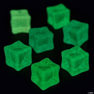 3/4" Bulk 144 Pc. Transparent Glow-in-the-Dark Plastic Cubes Assortment ...