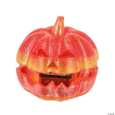1 1/2" 3D-Printed Bright Orange Pumpkin Clicker Fidget Toys - 12 Pc ...