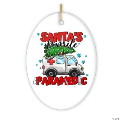 Santa’s Favorite Paramedic Christmas Ornament, EMT Appreciation Gift ...