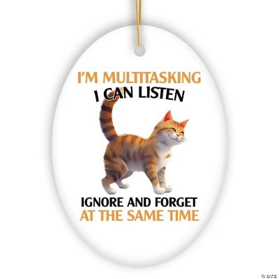 I'm Multitasking Quirky Cat, Cute and Funny Christmas Gift ...