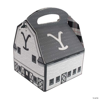 5" x 6" Yellowstone Party Barn-Shaped Cardstock Favor Boxes - 8 Pc ...