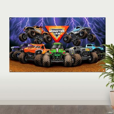 3 ft. x 5 ft. Monster Jam™ Party Polyester Backdrop Banner