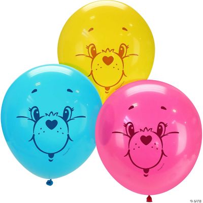 Care Bears™ Party Inflatable Pink, Blue & Yellow 10" Latex Balloons ...