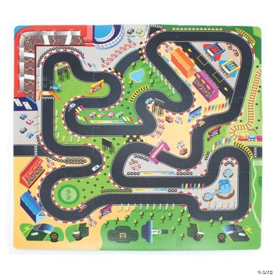 Sunta Play Mat DIY Race Track and Car 9 Piece Set | Oriental Trading