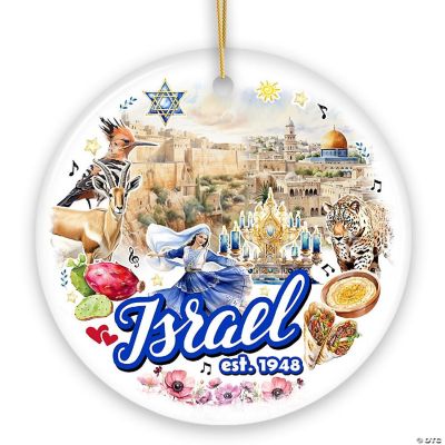 Artistic Israel Vintage Cultural Ornament, Israeli Souvenir Gift and ...