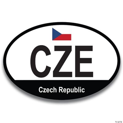 Magnet Me Up CZE Czech Republic Country Code Car Magnet Decal, 4x6 ...