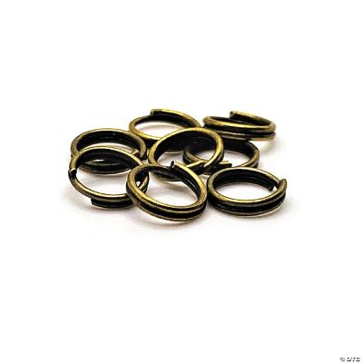 100 Pieces 6mm Bronze Split Jump Rings | Oriental Trading